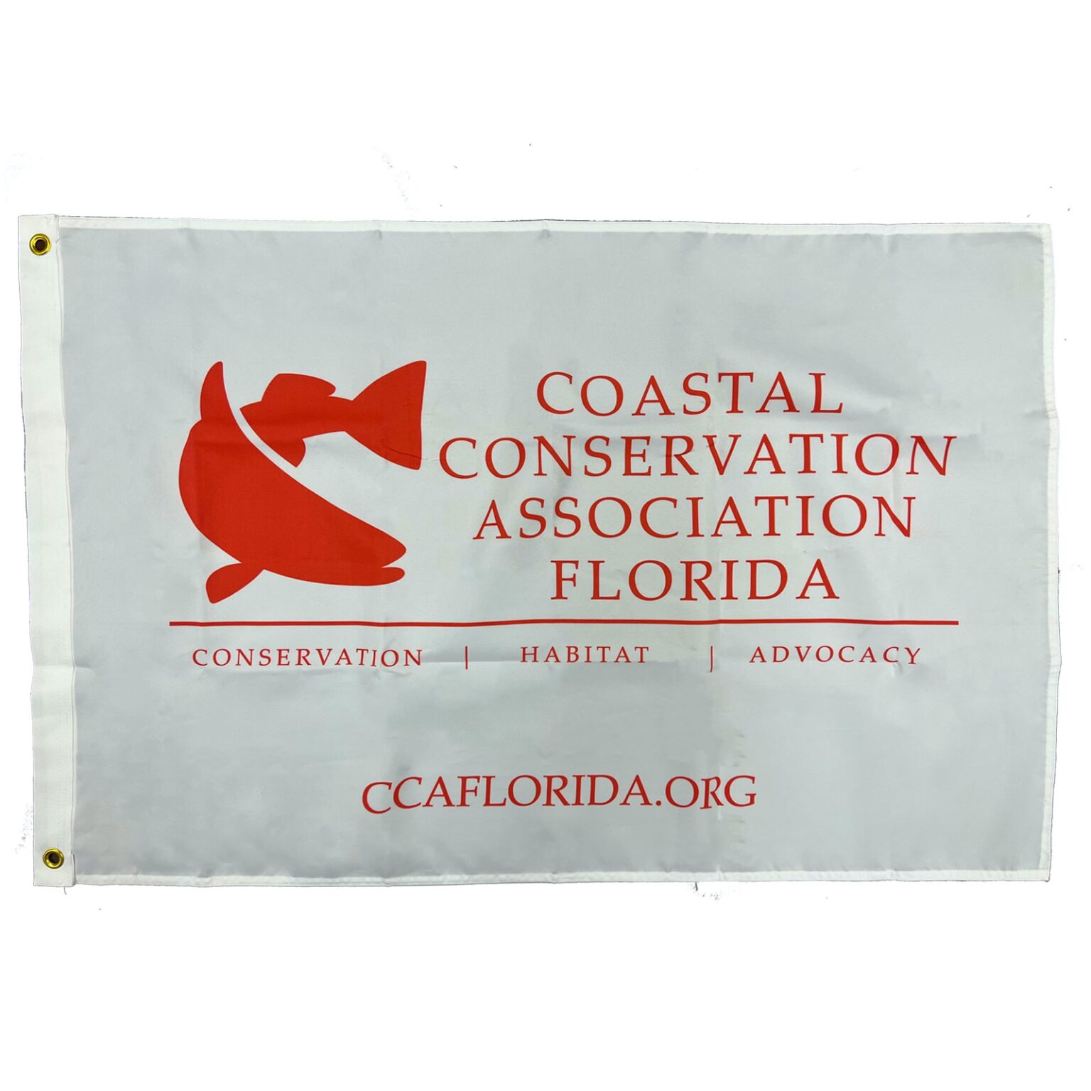 CCA Florida White Boat Flag - CCA Florida